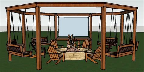 Diy Swings Around Fire Pit