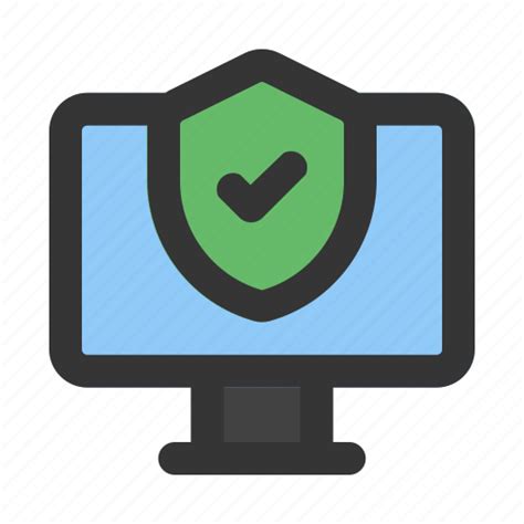 Cyber Security Protection Computer Internet Icon Download On Iconfinder
