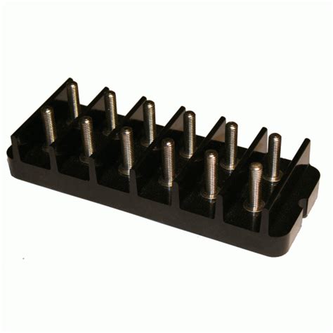 Stud Terminal Block 6 Way 5mm Double