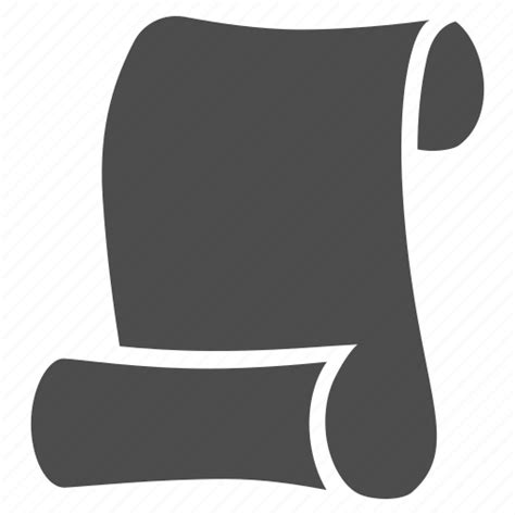 Document File Note Paper Roll Script Scroll Sheet Icon