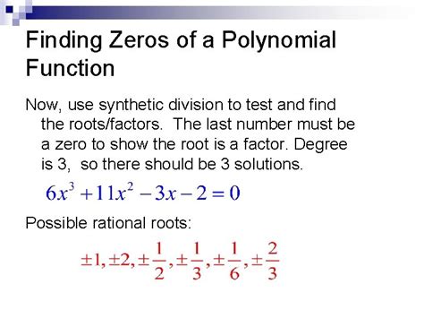 Lesson Zeros Of Polynomial Functions Rational