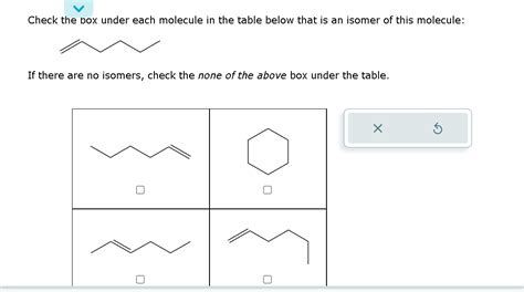 Solved Check The Box Under Each Molecule In The Table Below Chegg