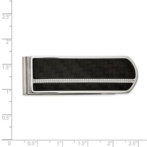 Chisel Stainless Steel Brushed And Polished Black Carbon Fiber Inlay