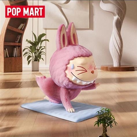 Popmart The Monsters Labubu Lazy Yoga Series Cute Figure Mystery Box