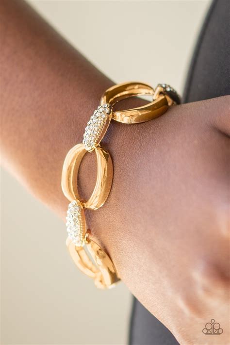 Dont Forget Whos Boss Gold Paparazzi Bracelet Jewelryblingthing