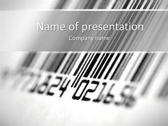 Product Barcode PowerPoint Template Backgrounds Google Slides ID