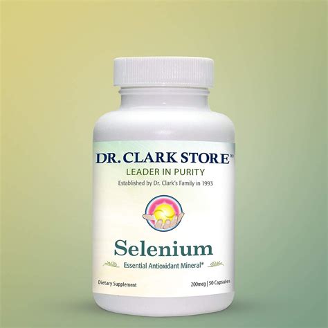 Dr Clark Selenium 200mcg Supplement Thyroid And Immune Support 50