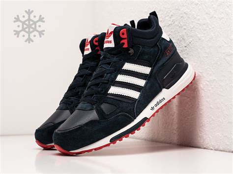 Зимние Кроссовки Adidas ZX 750 Hi цвет Синий купить по цене 4850 рублей ...