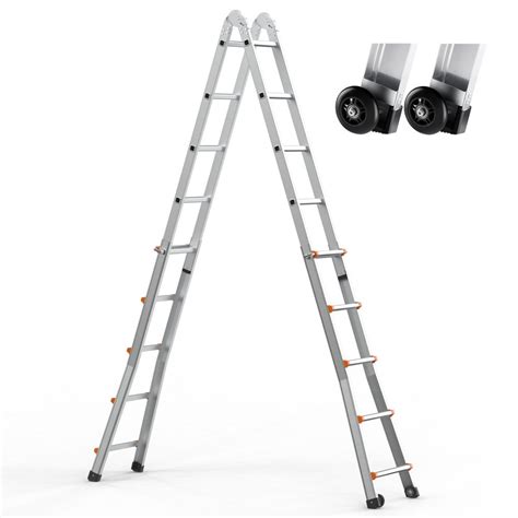 Vevor Collapsible A Frame Ladder 20 Ft 330lb Load