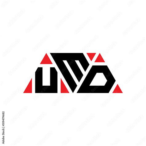 Umd Triangle Letter Logo Design With Triangle Shape Umd Triangle Logo