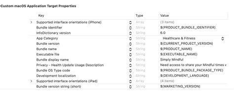 Plist Values In Xcode Beta Apple Developer Forums