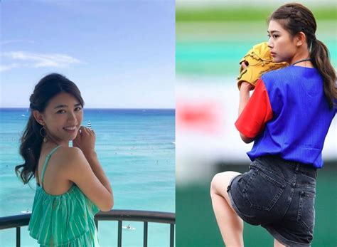 棒球美女坪井美里太犯規！ 天使臉蛋竟能投出107公里球速