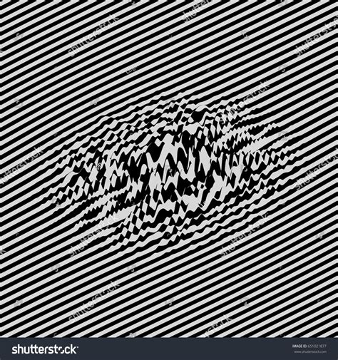 Waveform Background Dynamic Visual Effect Surface Stock Vector Royalty Free 651021877