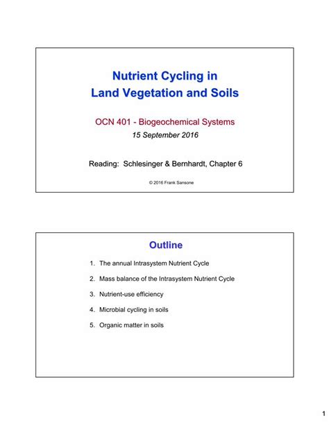 Pdf Nutrient Cycling In Land Vegetation And Soils Dokumentips