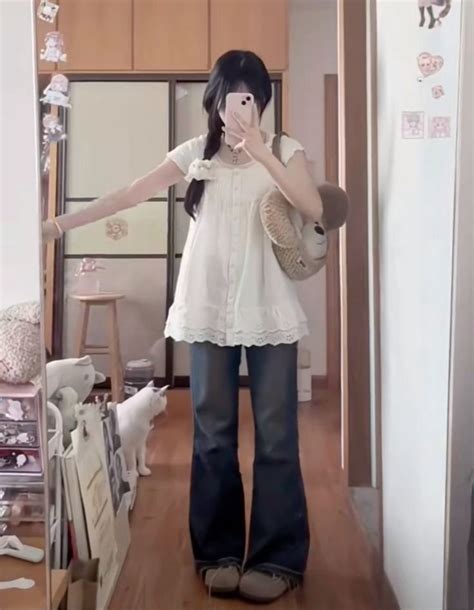 Japnese Fashion Jeans Under Dresses Comfy Aesthetic Outfits Summer