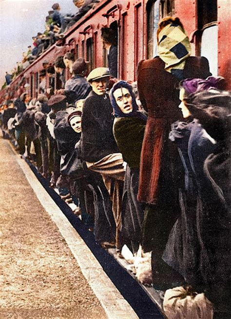 11 Colourised Photos Of World War Ii Refugees Have Never Been More