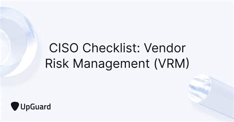 Devopschat Articles Ciso Checklist Vendor Risk Management Vrm