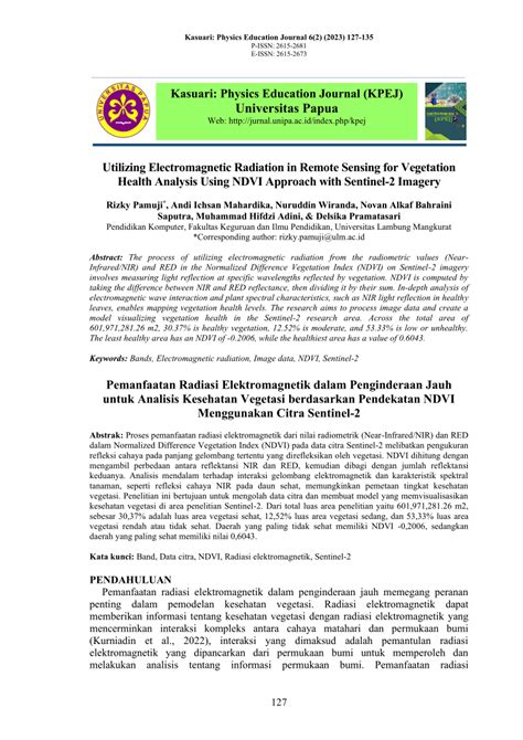Pdf Utilizing Electromagnetic Radiation In Remote Sensing For