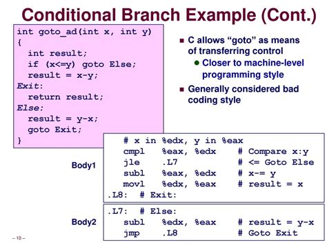 Machine Level Programming 2 Control Flow Ppt Download