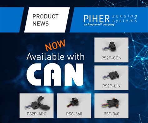 Hall Effect Position Sensors Now Available With Can Interface