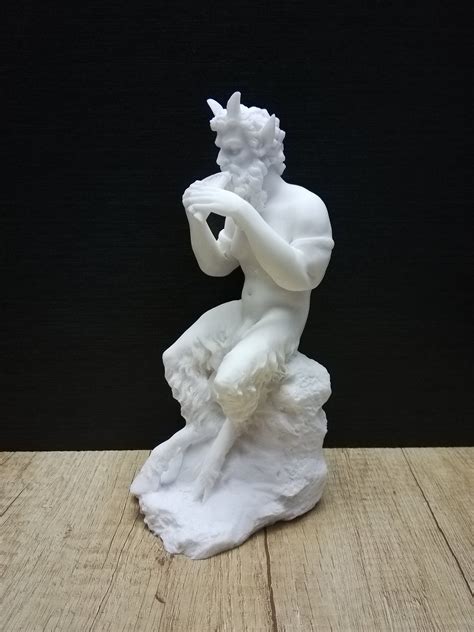 Satyr Sitting On A Rock Pan Faun 925in 235cm Nude Male Etsy