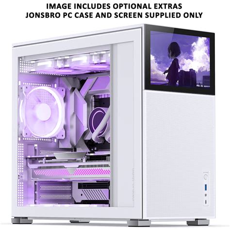 Jonsbo D Mesh Screen Atx Pc Case White Tempered Glass Falcon Computers