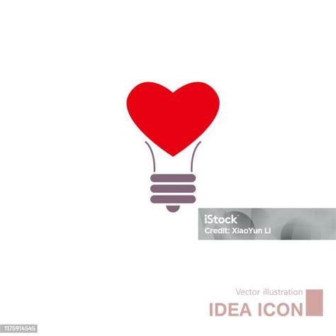 아이콘 디자인 아이디어 로고에 대한 스톡 벡터 아트 및 기타 이미지 로고 사랑 전구 Istock