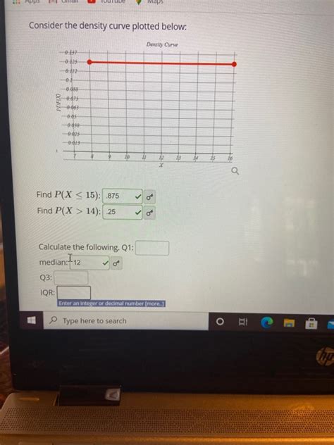 Consider The Density Curve Plotted Below Density