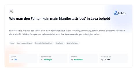 Java No Main Manifest Attribute Fehler Beheben Anleitung And Lösungen
