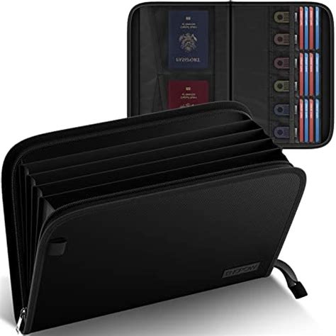 Engpow Expanding File Folder With Multi Function Pockets Fireproof File Organizer Accordion