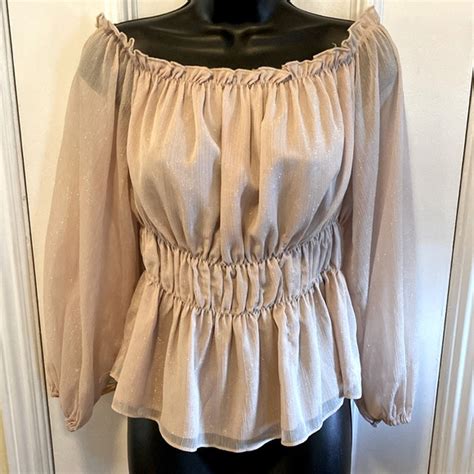 Dorose Tops Dorose Brand Champagne Colored Blouse Size S Poshmark