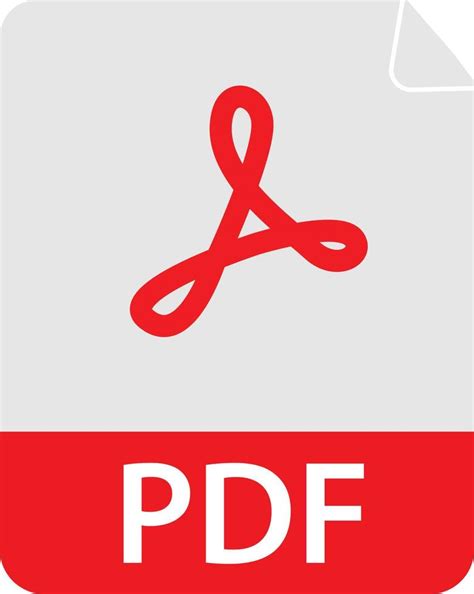 pdf icon on white background file pdf icon sign pdf format symbol flat style 10750673 vector