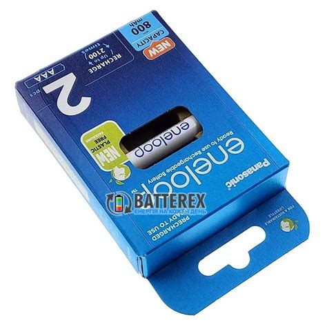 Aaa Panasonic Eneloop 800 Mah Bk 4mcde 2be Ecobox 2 аккумулятора в