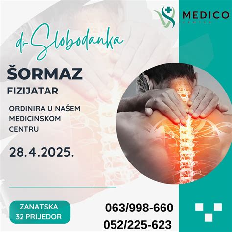 Zu V Medico Centar” Dr Slobodanka Šormaz Fizijatar Ova Grana Medicine Zadužena Je Za