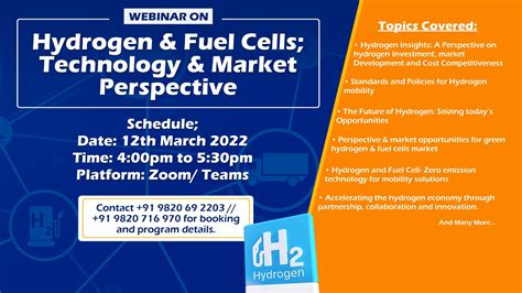 Webinar On Hydrogen And Fuel Cells Technology And Market Perspective