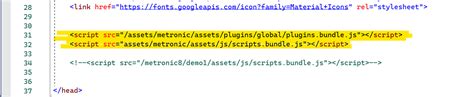 Bundles From Metronic Throws Errors 11156 Support Center Aspnet