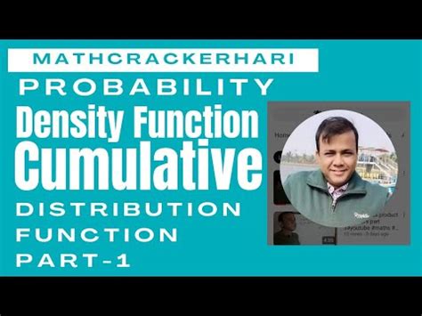 Probability Density Function | Cumulative Distribution Function | cdf - YouTube