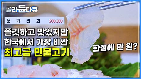 맛있지만 귀하고 비싼 최고급 민물고기 쏘가리 불가능이라 여겨졌던 쏘가리 양식에 성공한 인제의 양식장 쏘가리회 먹방 극한직업 골라듄다큐 Youtube