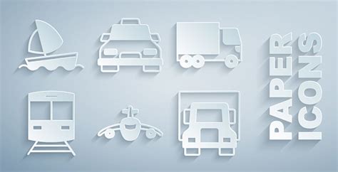 세트 비행기 배달화물 트럭 기차와 철도 택시와 요트 요트 요트 범선 아이콘 벡터 3차원 형태에 대한 스톡 벡터 아트 및 기타 이미지 3차원 형태 교육 강좌 교통