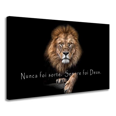 Quadro Decora O Le O Nunca Foi Sorte Sempre Foi Deus Luxo Em Promo O Na Americanas