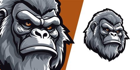 Premium Vector Kong S Dominance Modern Gorilla Mascot Logo For Sports