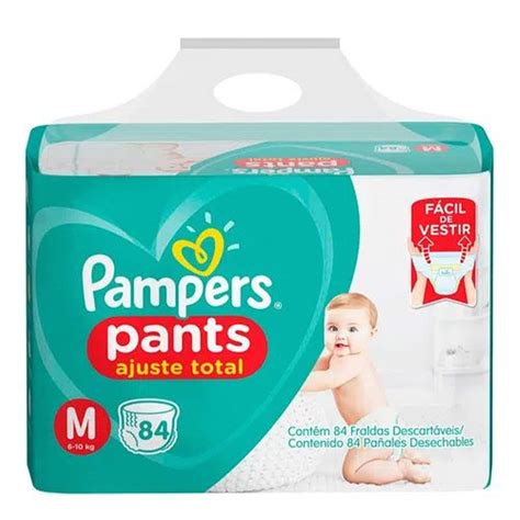 Fralda Pampers Pants Ajuste Total Em Promoção No Mamãe Pechincha