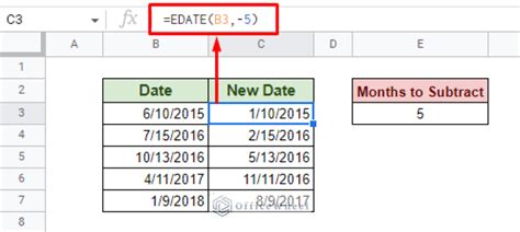 How To Subtract Months From Date In Google Sheets Easy Ways OfficeWheel