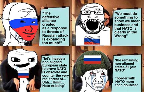 Ukraine Can Rest Easy Tonight For I Have Depicted Russia As The Soyjack Rnoncredibledefense