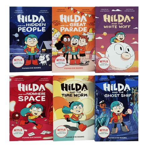 Hilda Netflix Original Series 6 Books Set Collection By Stephen Davies