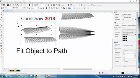 Corel Draw Tips Tricks Coreldraw Fit Object To Path Part Youtube