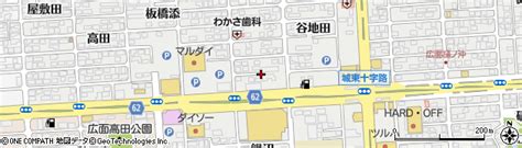秋田県秋田市広面の地図 住所一覧検索｜地図マピオン