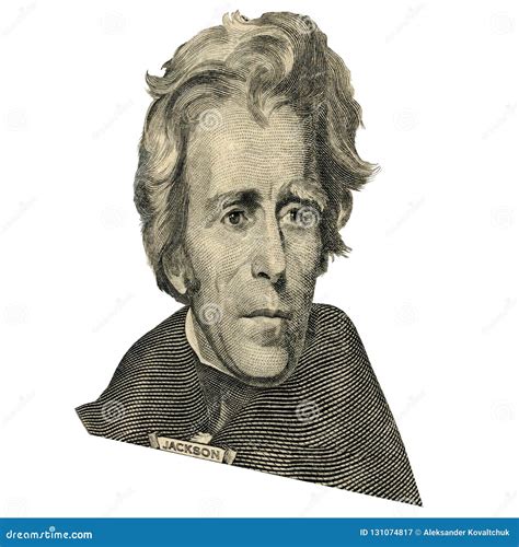 President Andrew Jackson Portrait Stock Image Image Of Etching
