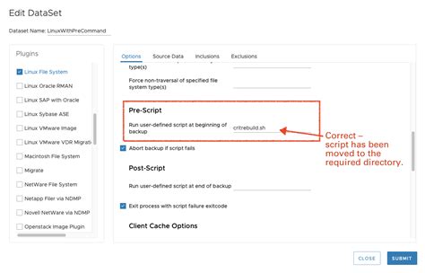 Avamar Basics Working With Pre Backup Commands Data Protection Hub
