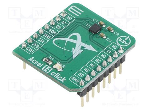 Accel 14 Click Mikroe Click Board Accelerometer Gpiospi Iis3dwb